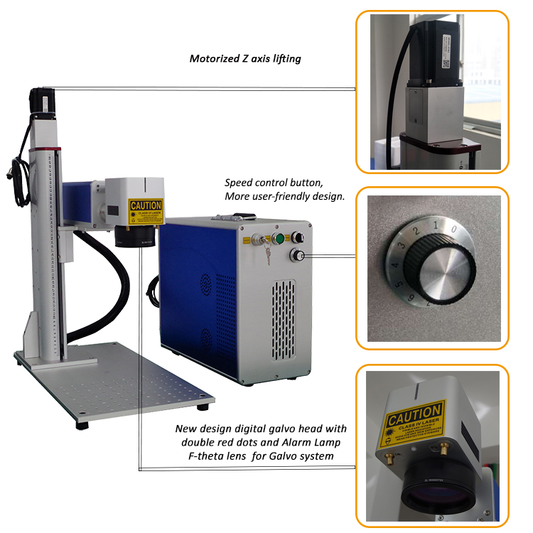 JPT MOPA M8 100W Fiber Laser Marking Machine for Glass Drilling Cutting ...